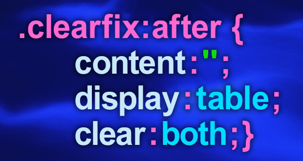 CSSのfloatを解除するclearfixはコレで決まり！display:tableを使ったmicro clearfix | ＊Web Design 覚え書き＊
